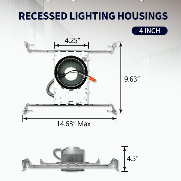 4Inch Recessed Housing Can With TP24 Connector – Smart on Lighting